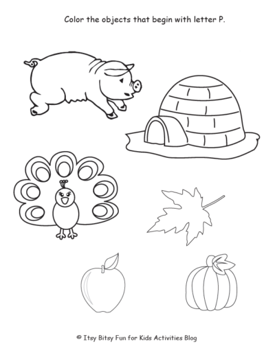Free Letter P Worksheets For Preschool & Kindergarten | Kids Activities ...