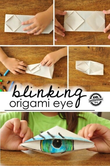 Blinking Origami Eyeball Craft for Kids | Kids Activities Blog