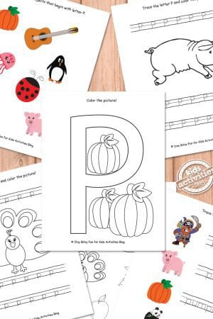 Letter P Craft- P Is For Parrot Preschool Craft | Kids Activities Blog