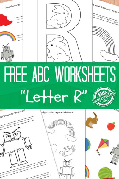 Free Letter R Worksheets For Preschool & Kindergarten | Kids Activities ...