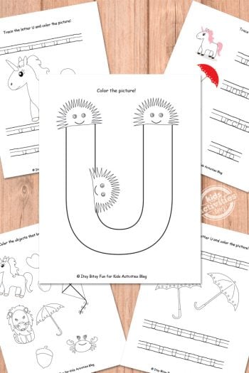 Letter U Craft- U Is For Umbrella Preschool Craft | Kids Activities Blog