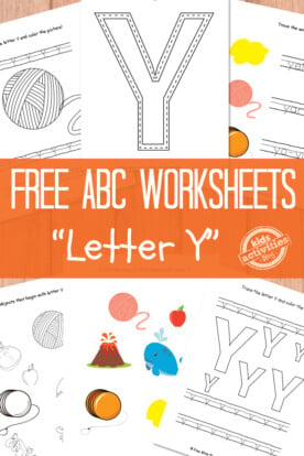 Free Letter Y Worksheets For Preschool & Kindergarten | Kids Activities ...