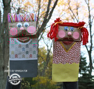 Silly, Fun & Easy Paper Bag Puppets for Kids to Make | Kids Activities Blog