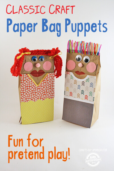 Silly, Fun & Easy Paper Bag Puppets for Kids to Make | Kids Activities Blog