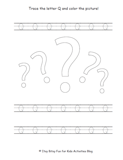 Free Letter Q Worksheets For Preschool & Kindergarten | Kids Activities ...