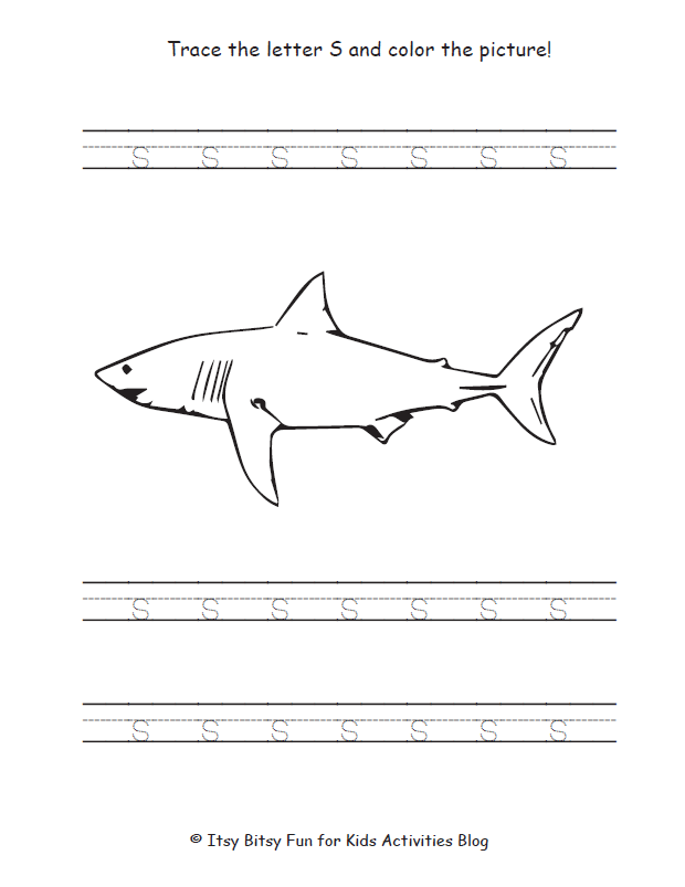 Free Letter S Worksheets For Preschool & Kindergarten | Kids Activities ...