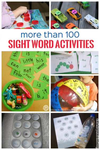 100 Fun Sight Words Activities To Help Your Kids Read Faster ...