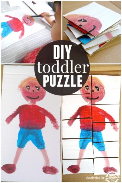 DIY Toddler Puzzle Made By Sibling | Kids Activities Blog