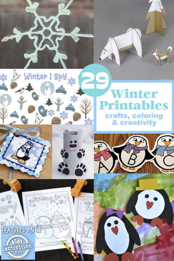 Winter Printables for Kids Kids Activities Blog