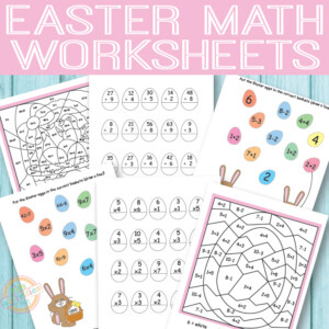 Free Printable Easter Addition & Subtraction, Multiplication & Division ...