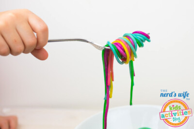 How to Make Easy Rainbow Colored Pasta | Kids Activities Blog