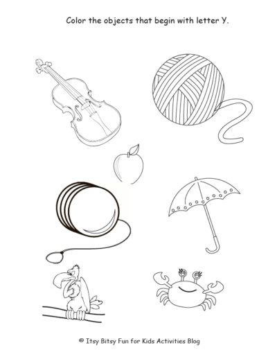 Free Letter Y Worksheets For Preschool & Kindergarten | Kids Activities ...