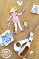 Cutest Paper Doll Printable Set with Pet Cat | Kids Activities Blog