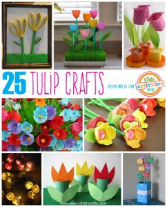 25 Pretty Tulip Arts & Crafts for Kids | Kids Activities Blog