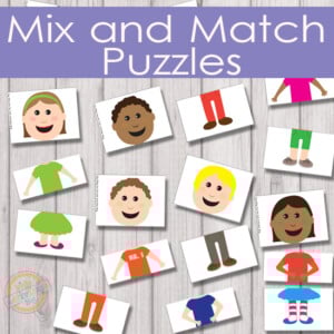 Free Printable Mix and Match Puzzles for Kids | Kids Activities Blog