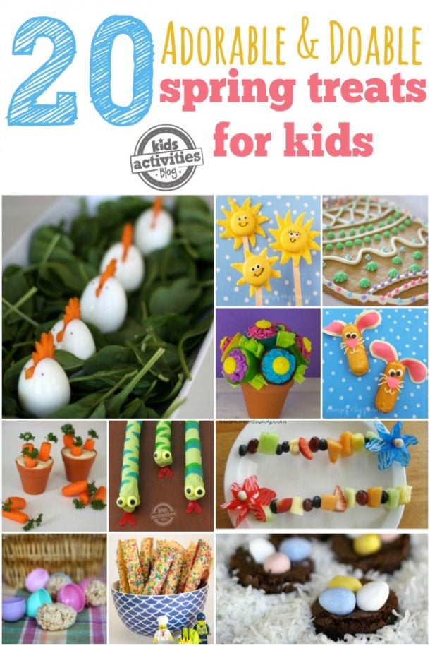 20 Easy & Adorable Spring Snacks & Treats for Kids | Kids Activities Blog