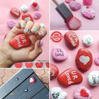 Valentine's Day Painting Ideas for Kids - Paint Heart Rocks | Kids ...
