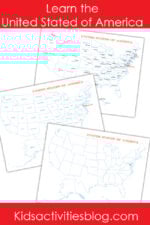 Learn the States and Capitals Kids Activities Blog