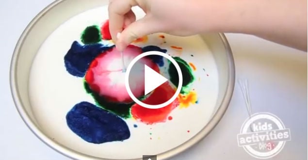 Color Changing Milk Science Experiment