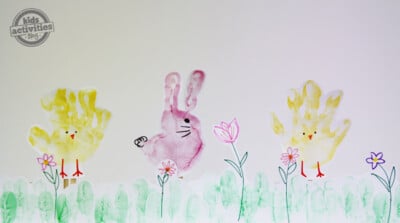 Easter Chick and Bunny Handprint Craft | Kids Activities Blog