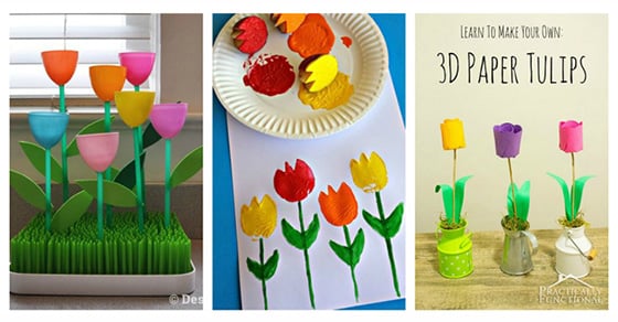 25 Tulip Crafts for Kids