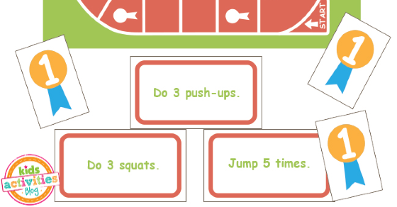 Let's Be Fit Board Game {Free Kids Printable}