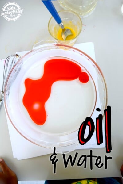 Simple Science Experiment for Kids with Oil and Water | Kids Activities ...