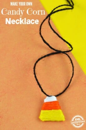 Make Your Own Candy Corn Necklace Kids Activities Blog