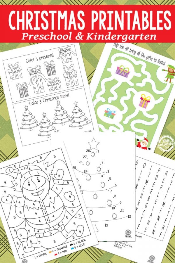 Christmas Preschool & Kindergarten Worksheets You Can Print | Kids ...