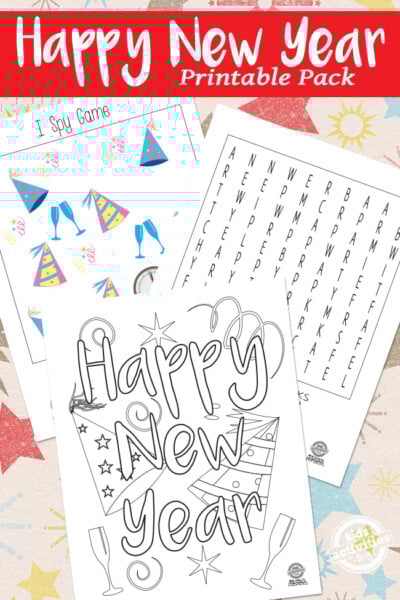 Free Happy New Year Printables Pack For The Longest Night Of The Year ...
