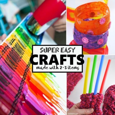 20+ Easy Crafts Kids Can Make With Only 2-3 Supplies | Kids Activities Blog