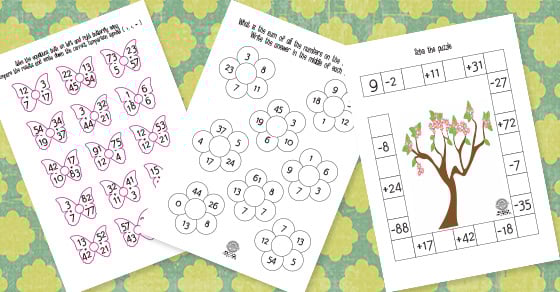 This Spring Math Pack Will Help Your Kids Brush Up On Their Skills Kids ...