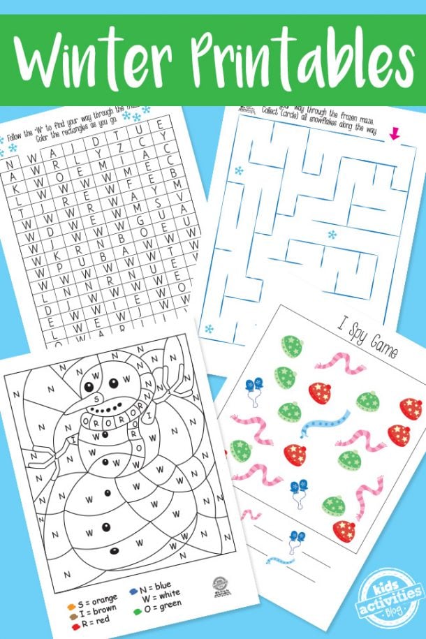 A Winter Printable Pack To Keep Your Kids Busy and Happy Kids ...