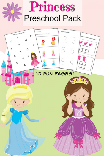 10 Pretty Printable Preschool Princess Worksheets | Kids Activities Blog