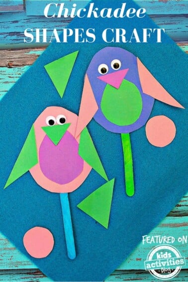 Preschool Shapes Craft: Build a Bird! | Kids Activities Blog