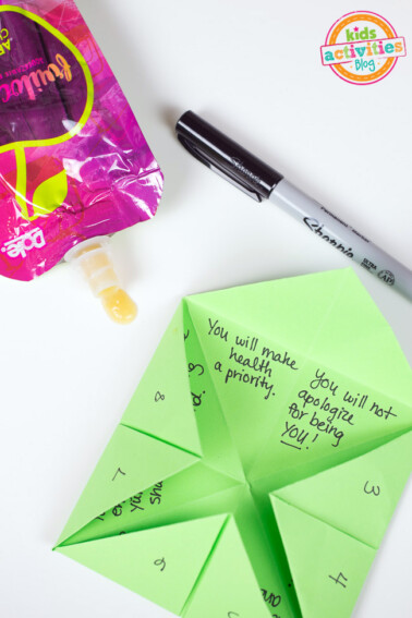 Advice for My Teen Self (With an Origami Fortune Teller)