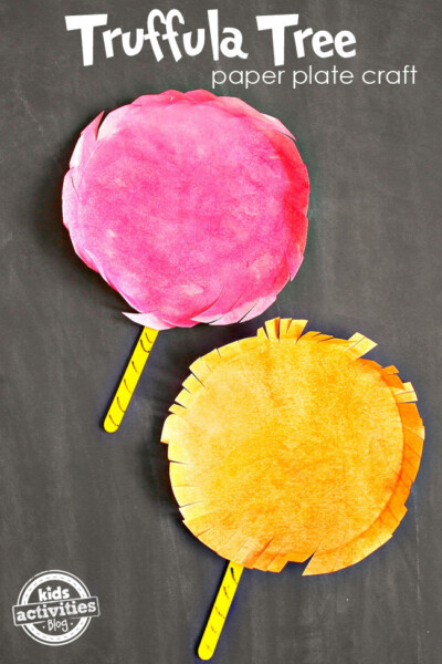 Truffula Tree Paper Plate Craft | Kids Activities Blog