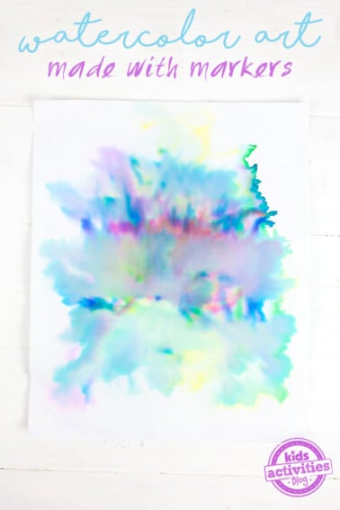Make Watercolor Art With Markers - Kids Activities Blog