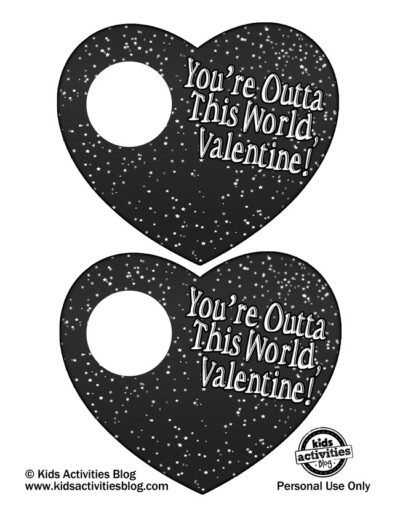 Printable Valentine: You're Outta This World | Kids Activities Blog