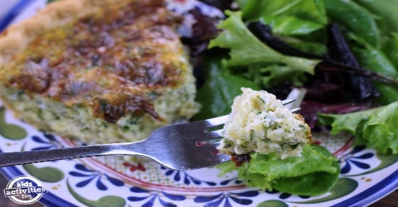 Easy Kids First Quiche Recipe Kids Activities Blog