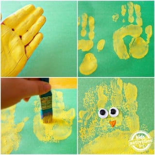 Spring Chick Handprint Craft | Kids Activities Blog