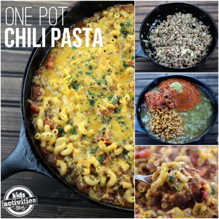 One Pot Chili Mac and Cheese • Year-Round Family Favorite