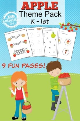 Free Apple Themed Worksheets for Preschool & Kindergarten | Kids ...