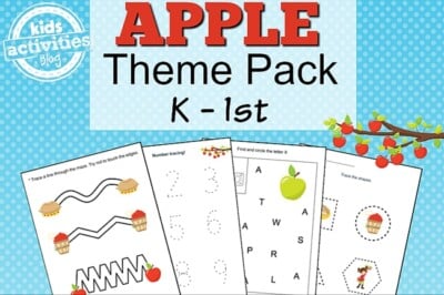 Free Apple Themed Worksheets for Preschool & Kindergarten | Kids ...