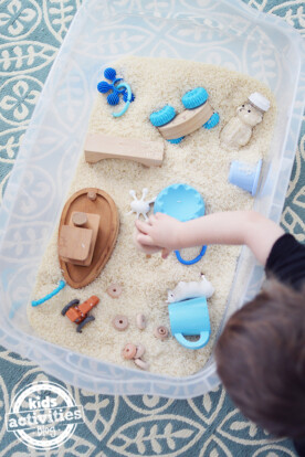 Rice Sensory Bin Kids Activities Blog
