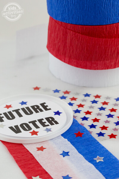 Future Voter Button Craft | Kids Activities Blog