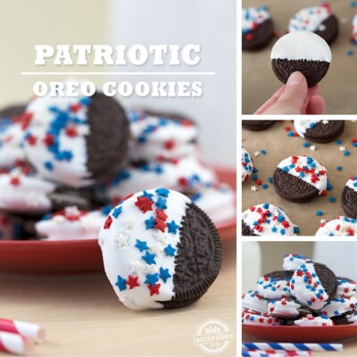 Let's Make Easy Patriotic Oreo Cookies | Kids Activities Blog