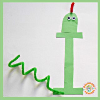 Letter I Craft- I Is For Iguana Preschool Craft | Kids Activities Blog