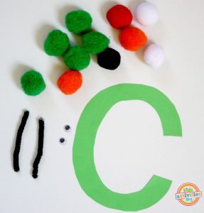 Letter C Craft- C is for Caterpillar Preschool Craft | Kids Activities Blog
