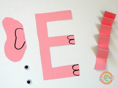 Letter E Craft- E Is For Elephant Preschool Craft | Kids Activities Blog
